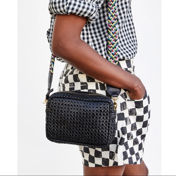 Clare V | Bags | Clare V Midi Sac Black Leather Woven Rattan | Poshmark